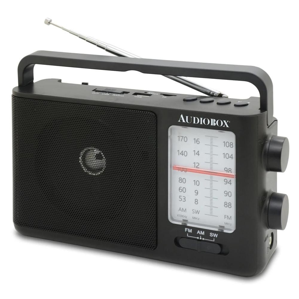 Audiobox Audiobox Portable Bluetooth Radio AM/FM/SW Bands, USB, SD, AC ...